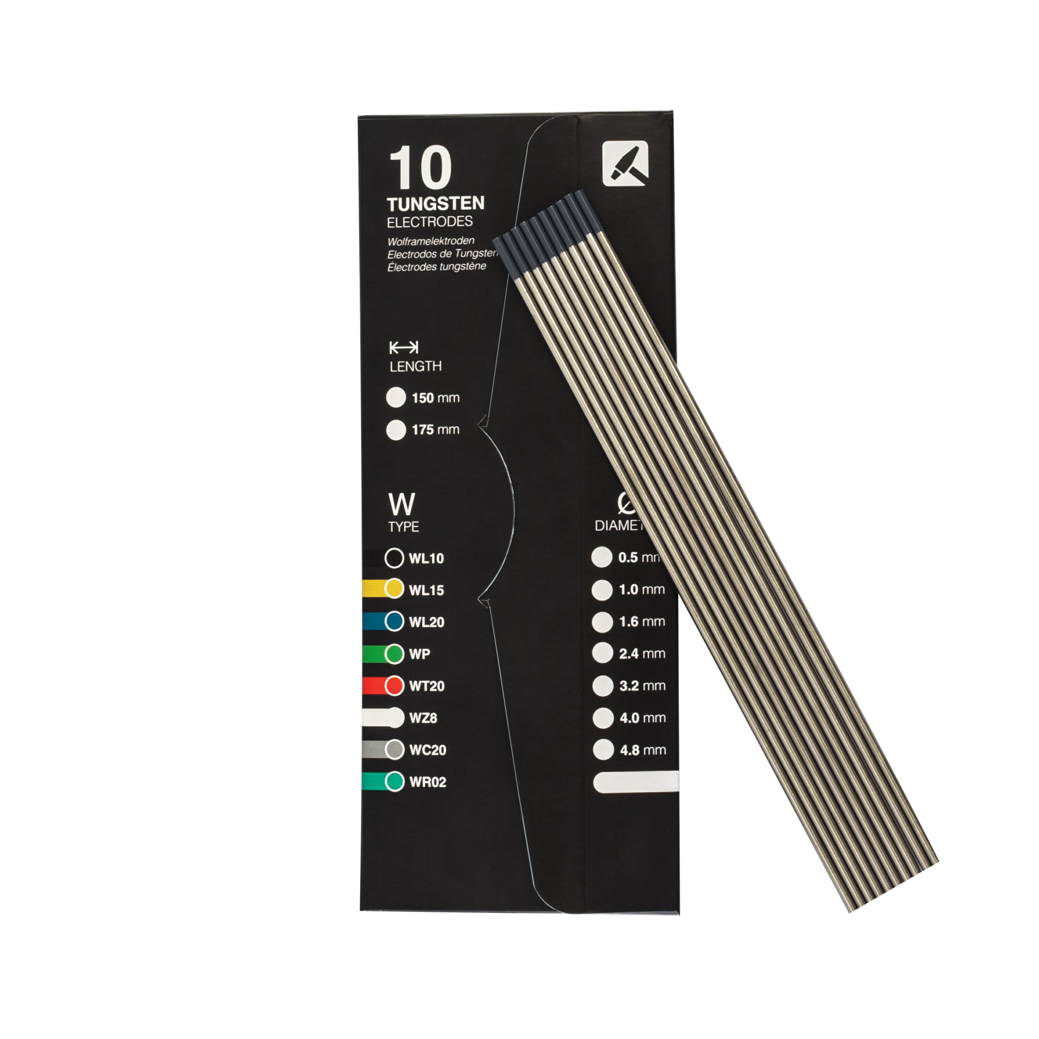 TIGZONE Tungsten electrode WC20 grey - EWS - European Welding Service